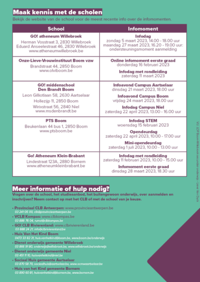 Inschrijvingen + volzetverklaringen – GO! Atheneum Willebroek